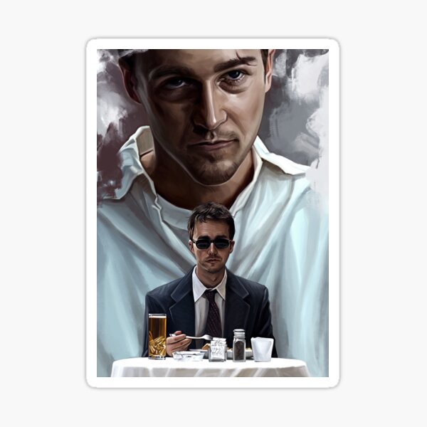 "Fight Club" Sticker for Sale by dbelov | Redbubble