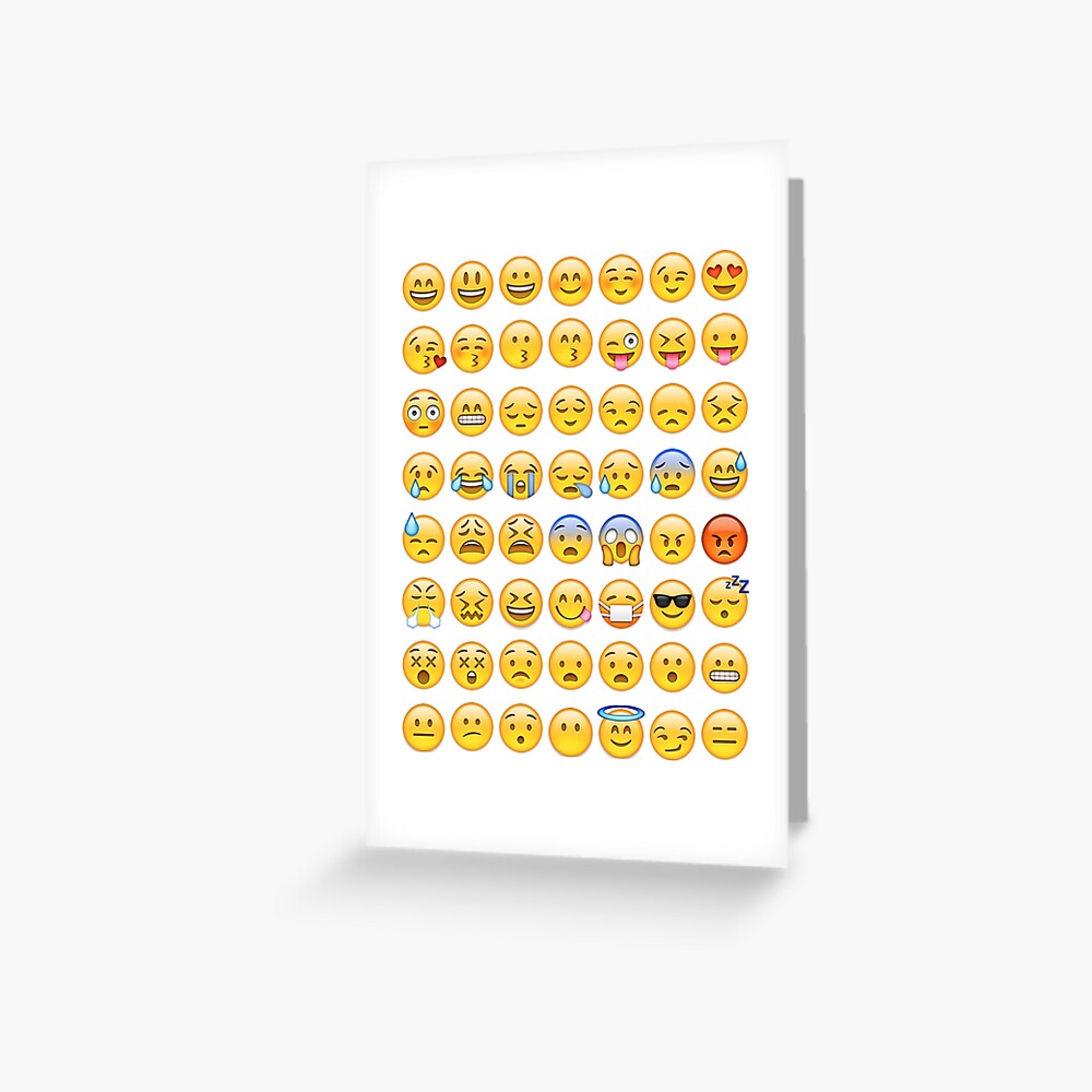 "EMOJI" Greeting Card for Sale by forbiddngoods | Redbubble