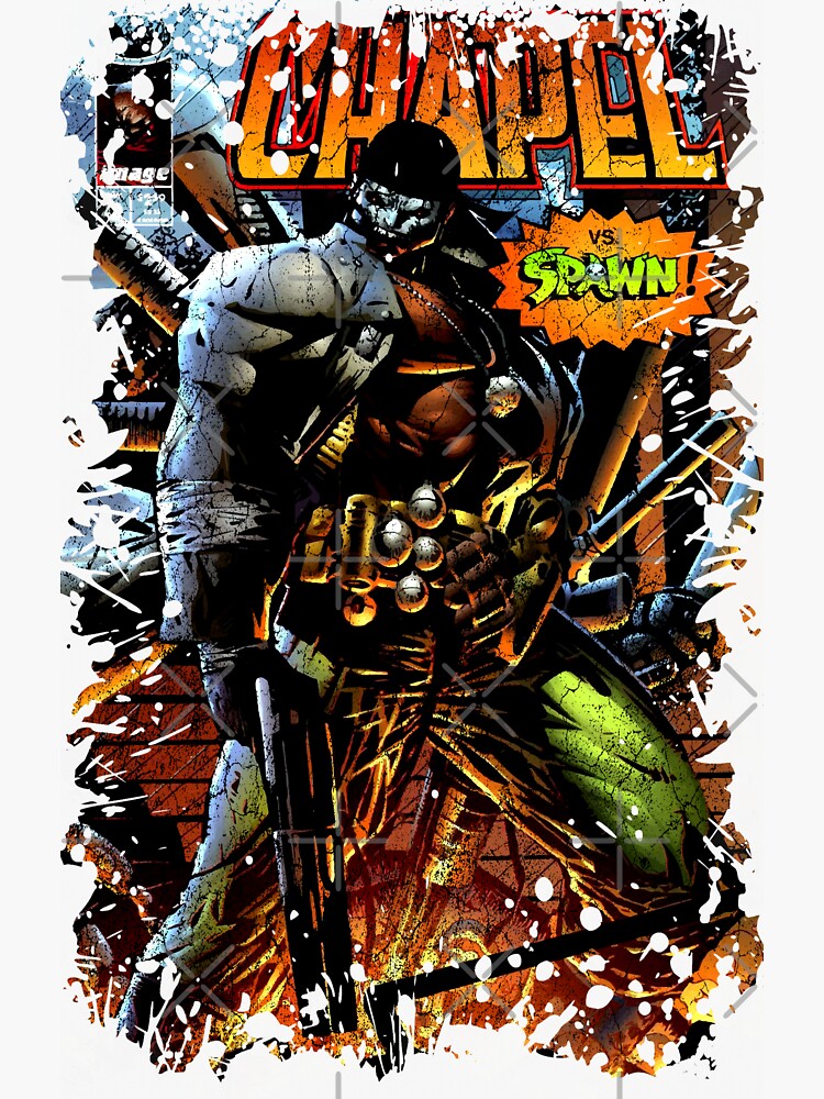 "Chapel Vs Spawn Image Comics" Sticker for Sale by xxXVintageXxx | Redbubble