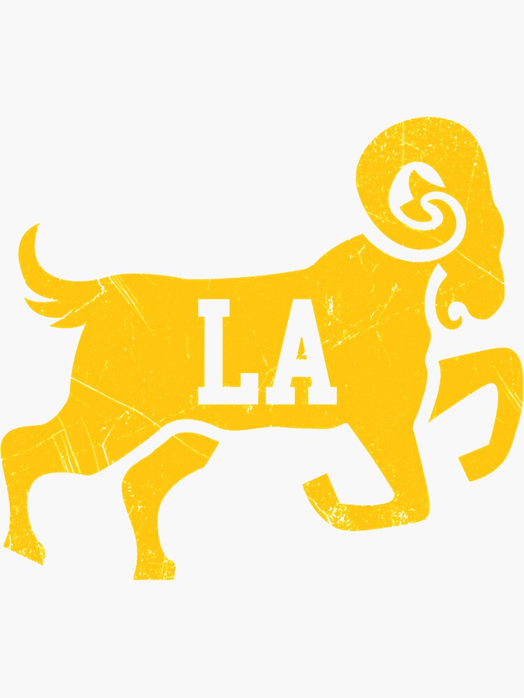 Pegatina «carnero, silueta, los angeles, carneros» de AngeleeNagalle ...