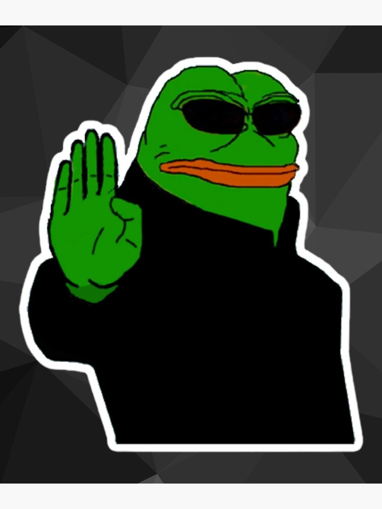 "Pepe The Frog Matrix Twitch Merch " Poster for Sale by BeachArtsy | Redbubble