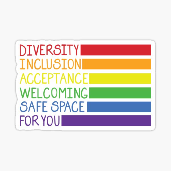 "Diversity & inclusion" Sticker for Sale by kd001614 | Redbubble