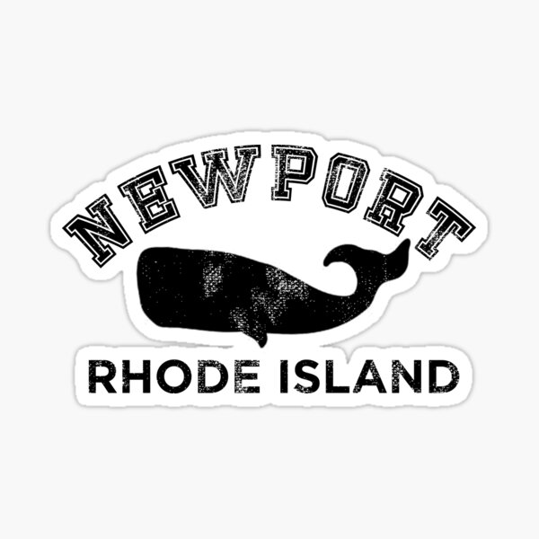 "Newport Rhode Island RI Whale Vintage Silhouette" Sticker for Sale by ...