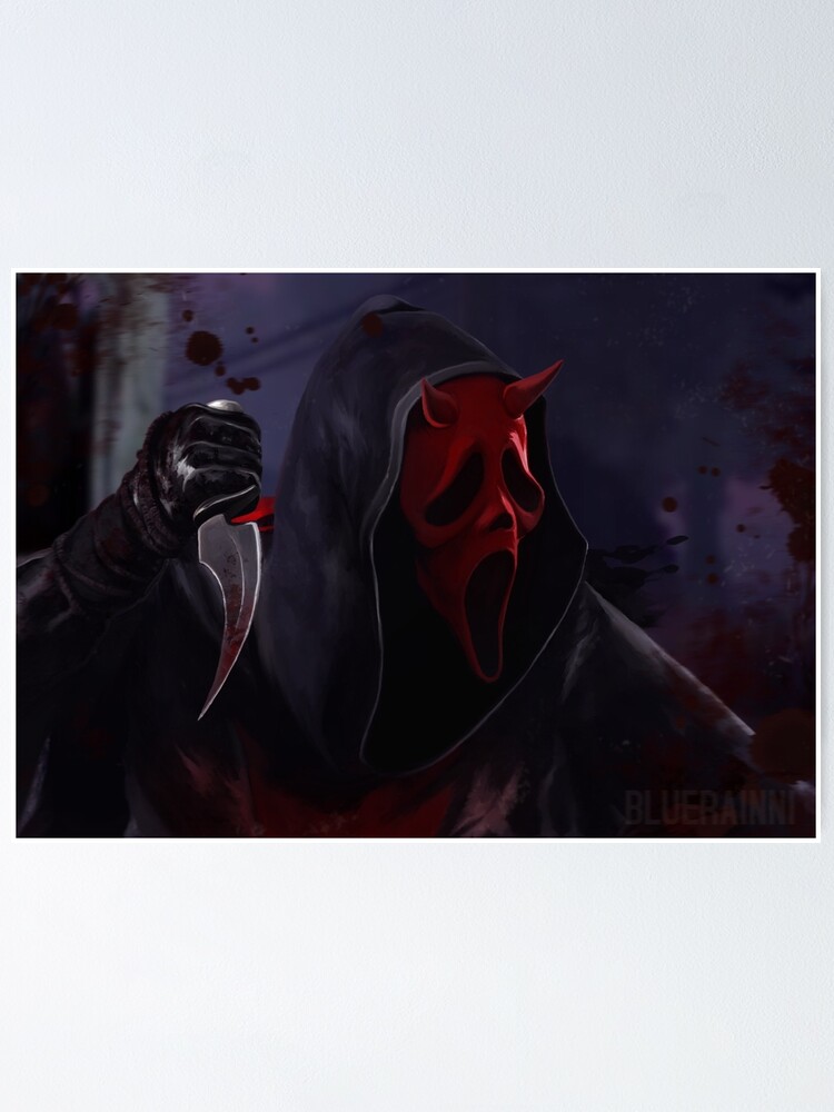 "DBD Ghostface" Poster for Sale by bluerainni | Redbubble