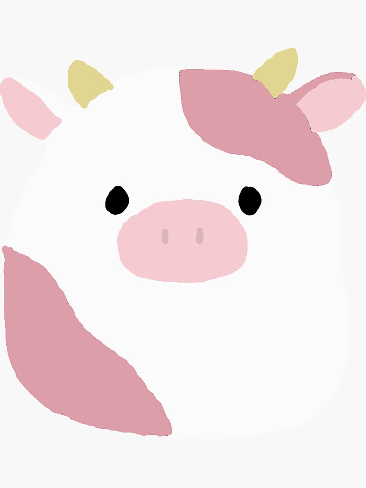 "Strawberry cow squishmallow" Sticker for Sale by ijens | Redbubble