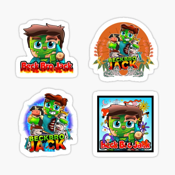 "BeckBroJack Gaming " Sticker for Sale by my5hop | Redbubble
