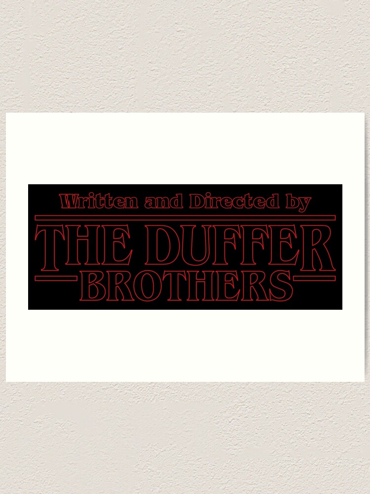 "Written and Directed by The Duffer v2" Art Print for Sale by ...