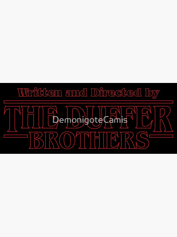 "Written and Directed by The Duffer v2" Art Print for Sale by ...