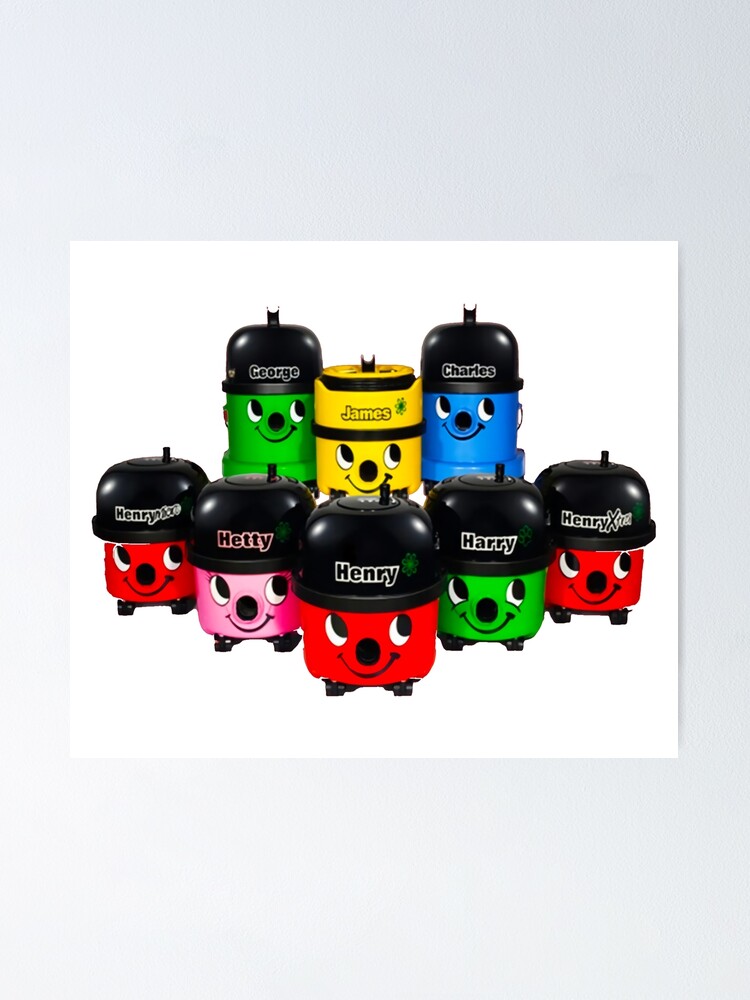 "Henry Hoover and Friends" Poster for Sale by daily-deals | Redbubble