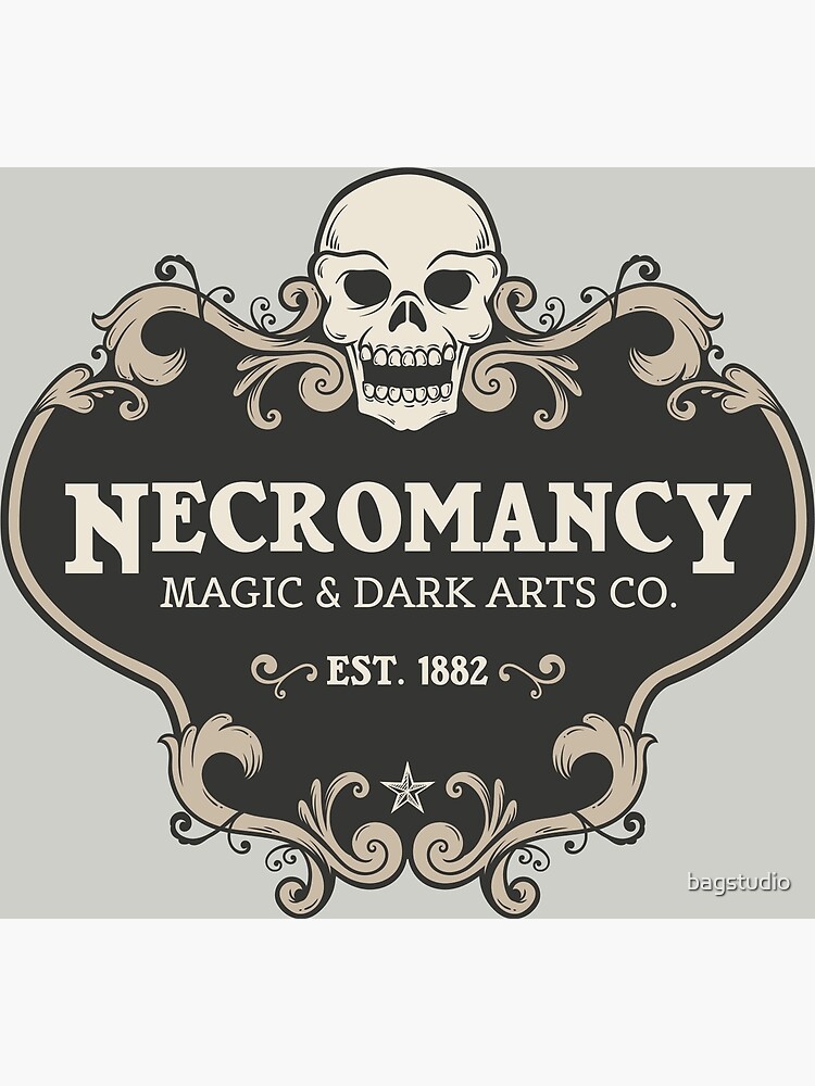 "Necromancy Vintage Skull Badge" Poster for Sale by bagstudio | Redbubble