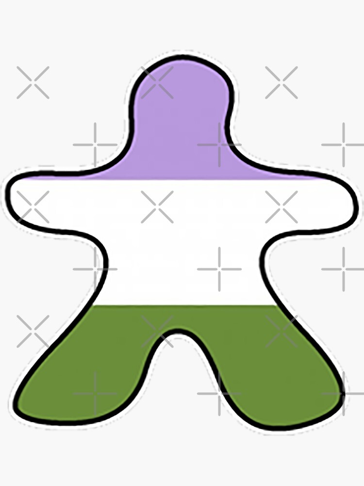 "Genderqueer Character" Sticker for Sale by Lunachilde | Redbubble