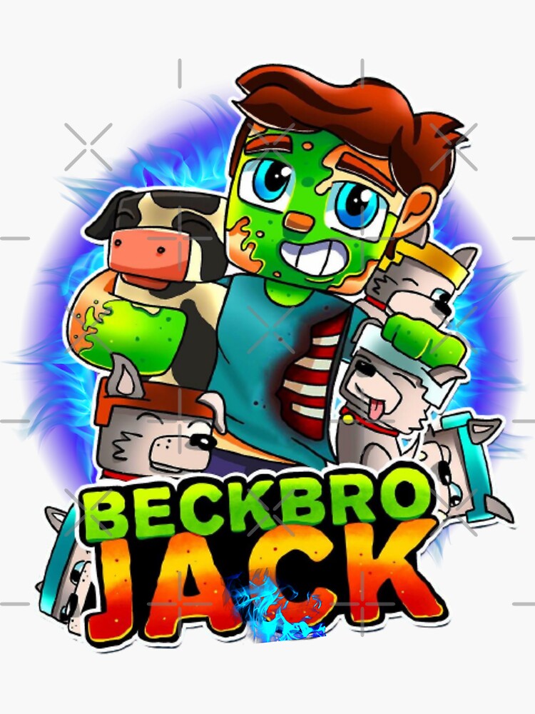 "BeckBroJack Gaming" Sticker for Sale by my5hop | Redbubble