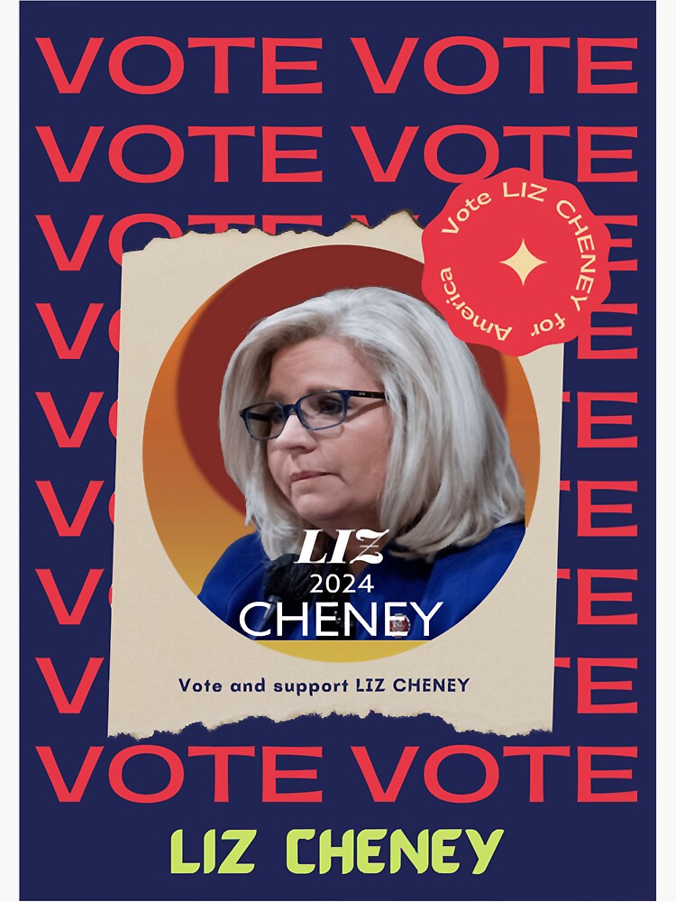 "LIZ CHENEY " Sticker for Sale by Wraptious | Redbubble