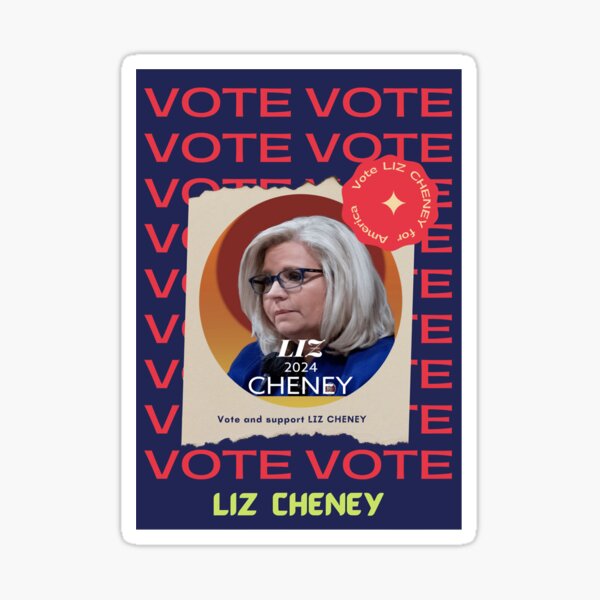 "LIZ CHENEY " Sticker for Sale by Wraptious | Redbubble