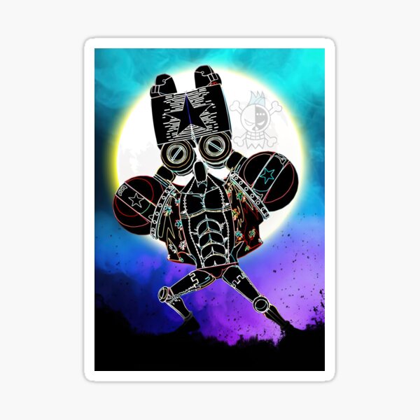 "One Piece Franky" Sticker for Sale by DanielNowicki | Redbubble