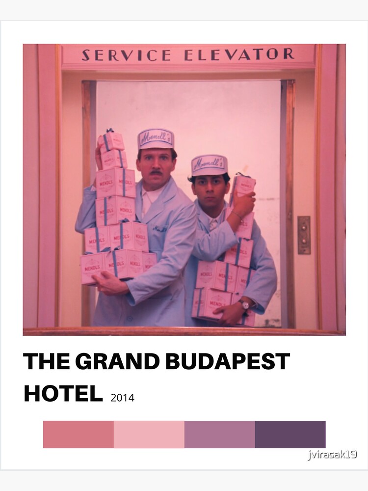 "The Grand Budapest Hotel Color Palette" Sticker for Sale by jvirasak19 ...