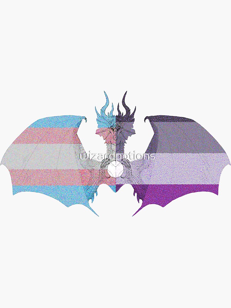 Orb Pondering Dragon Trans Ace Pride Sticker For Sale By