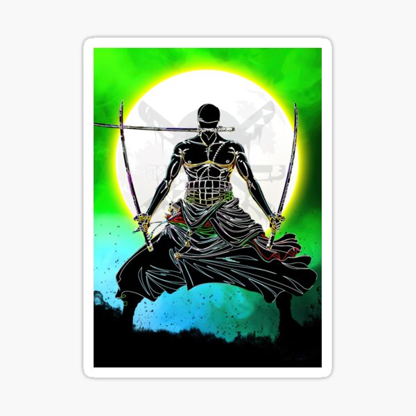 "One Piece Zoro" Sticker for Sale by DanielNowicki | Redbubble
