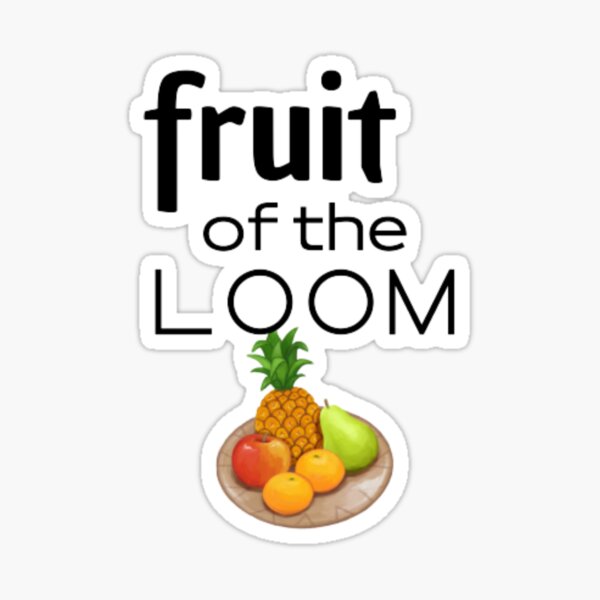 "Fruit of the Loom t-shirt-fruit design " Sticker for Sale by ...
