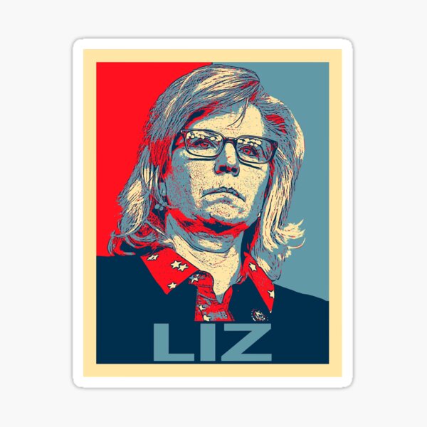 "Liz Cheney " Sticker for Sale by Wraptious | Redbubble