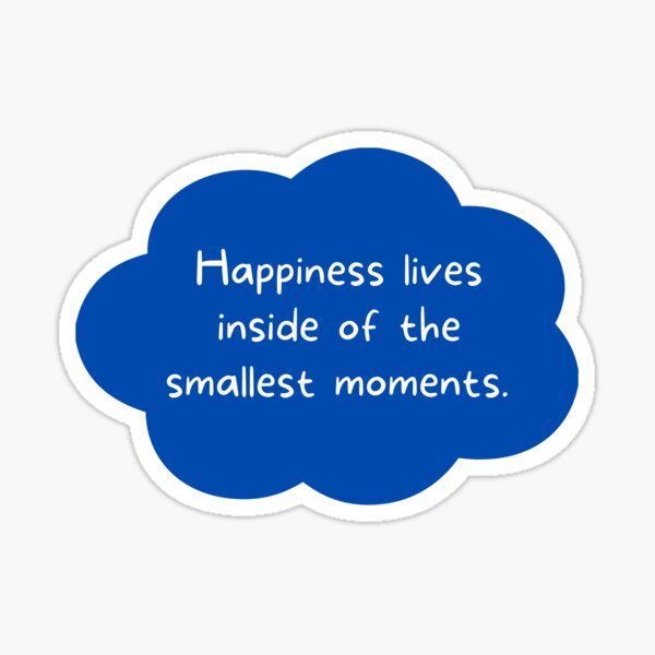 "Cute Stickers - Positive Stickers - Blue Happiness Sticker for Kids ...