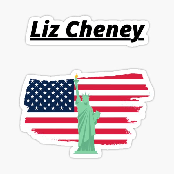 "Liz Cheney " Sticker for Sale by Wraptious | Redbubble