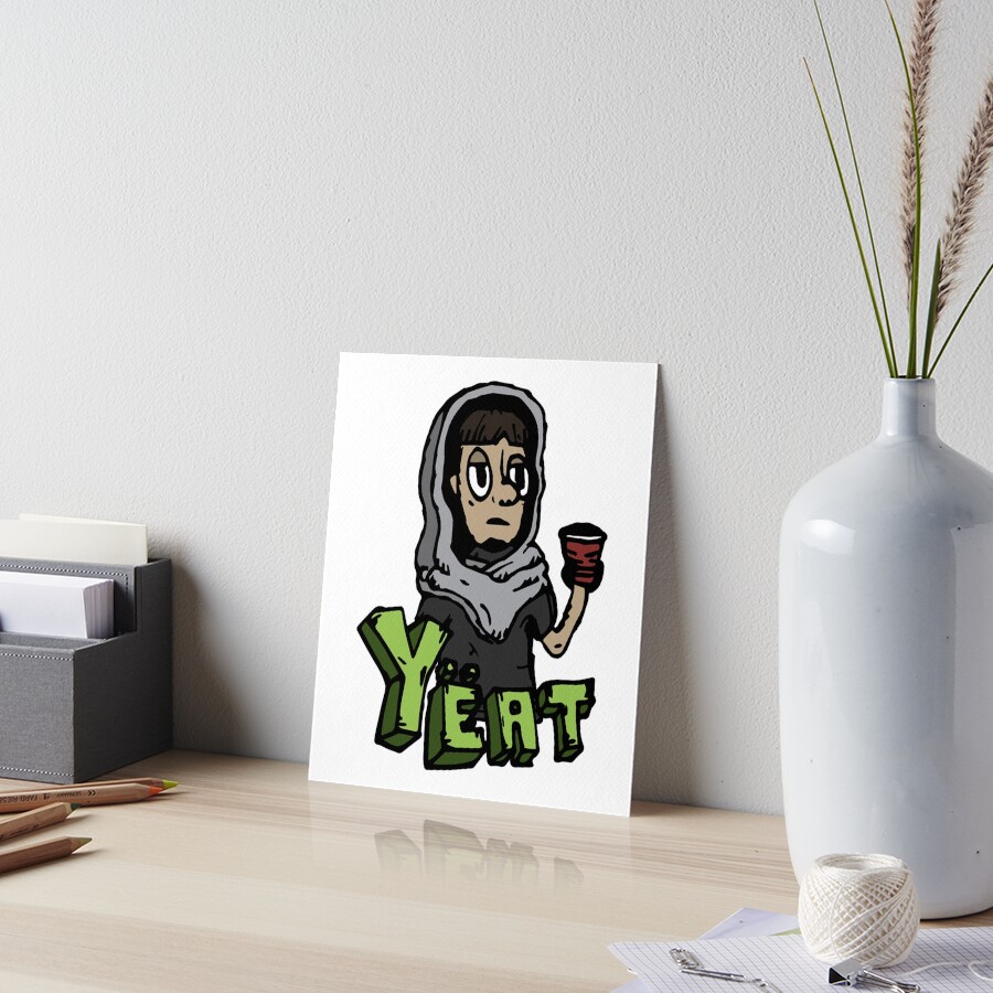 "yeat Sticker " Art Board Print for Sale by AestheticStud | Redbubble