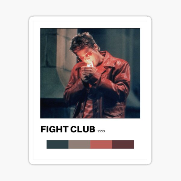 "Fight Club Color Palette Polaroid" Sticker for Sale by jvirasak19 ...