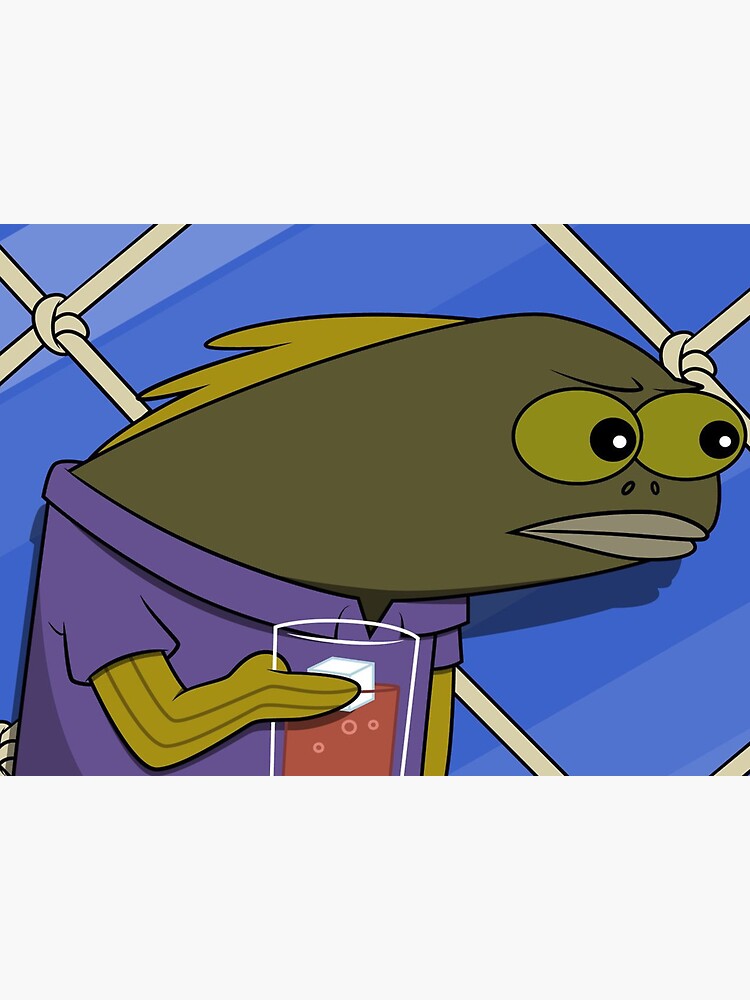 Spongebob Meme Fischgesicht Fish Face" Sticker For Sale By Poyo64