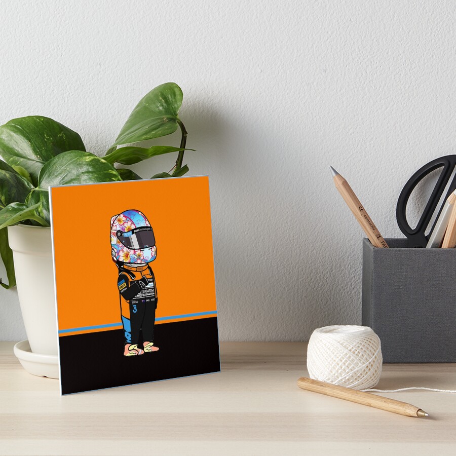 "Mini Daniel Ricciardo Miami GP mclaren f1 2022" Art Board Print for ...