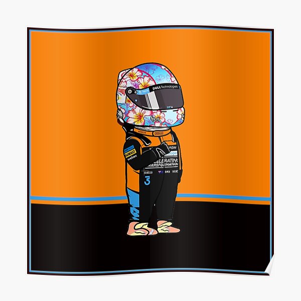 "Mini Daniel Ricciardo Miami GP mclaren f1 2022" Poster for Sale by ...