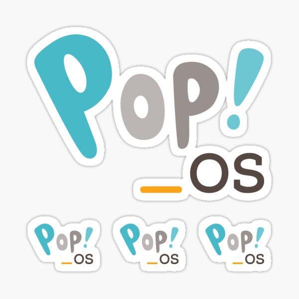 "POP!_OS LINUX" Sticker for Sale by GreenPhosphor | Redbubble
