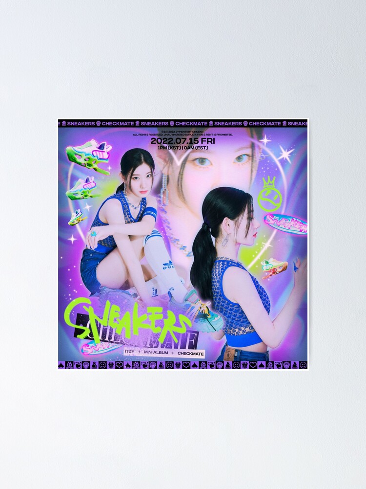 "ITZY CHAERYEONG - SNEAKERS (CHECKMATE ALBUM)" Poster for Sale by ...