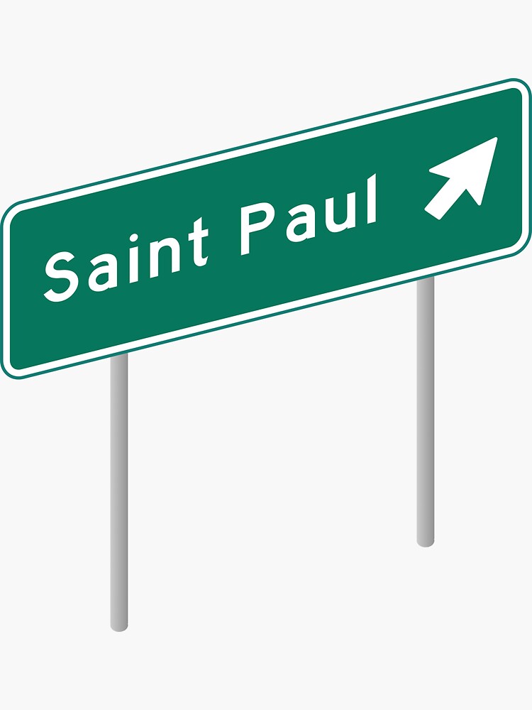 "Saint Paul" Sticker for Sale by WordsMaps | Redbubble