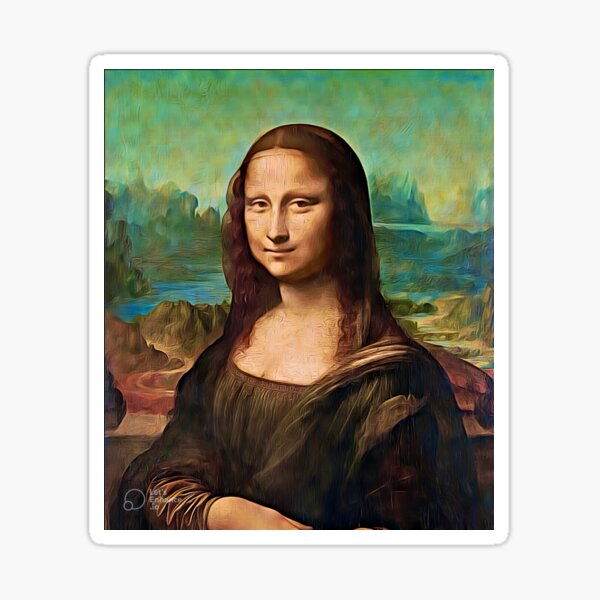 "Mona Lisa" Sticker for Sale by Diksi23 | Redbubble