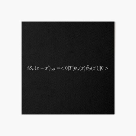 "Dirac field feynman propagator" Art Board Print by NoetherSym | Redbubble