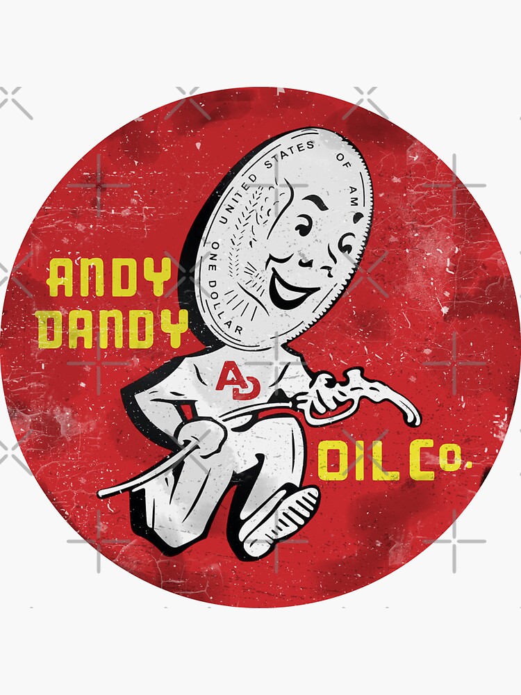 "Andy Dandy oil vintage sign" Sticker for Sale by Ploxd | Redbubble