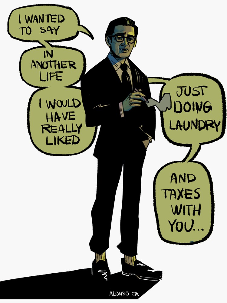 "In Another Life" Sticker by TheGreenArt | Redbubble