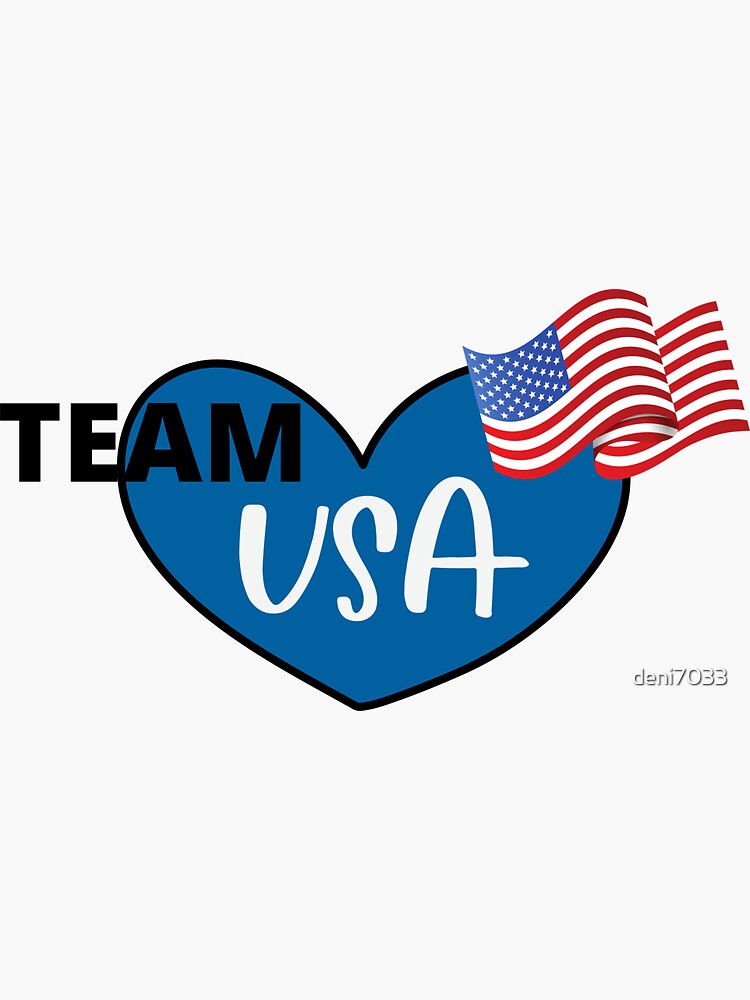 "Team USA Flag" Sticker for Sale by deni7033 | Redbubble