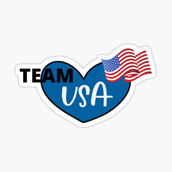 "Team USA Flag" Sticker for Sale by deni7033 | Redbubble