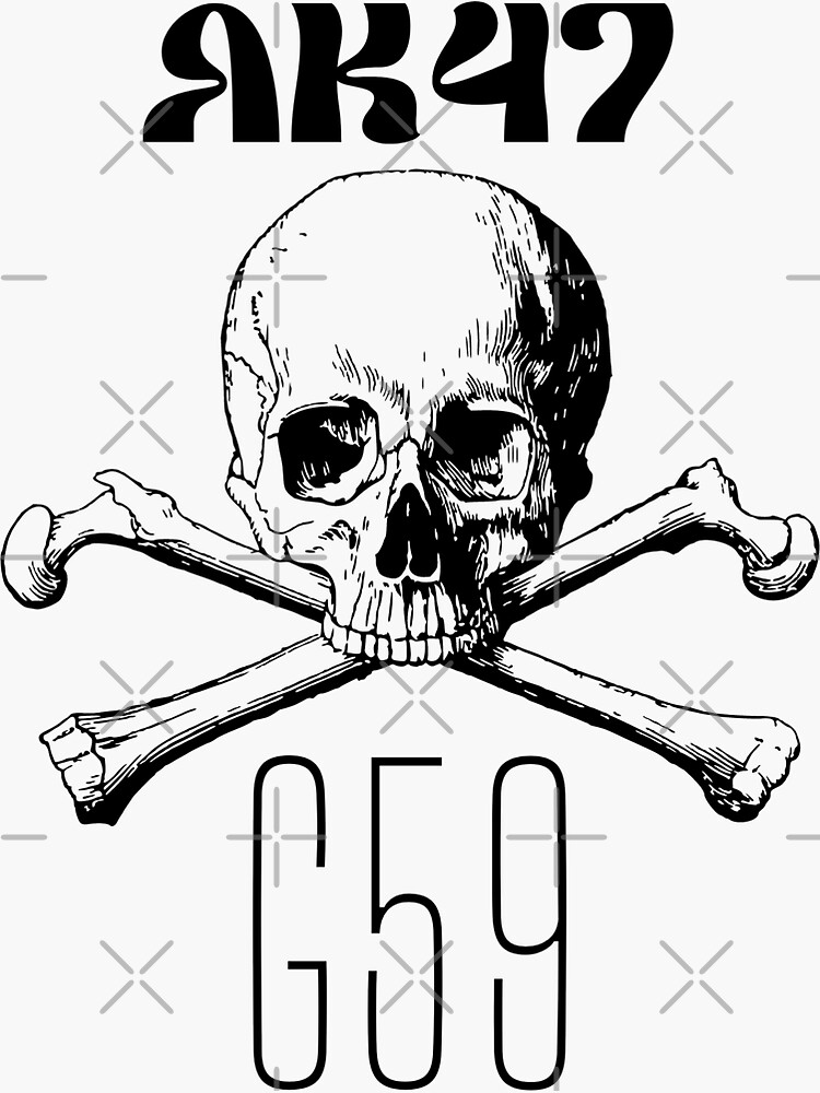 "G59(AK47)" Sticker for Sale by ArtbyOnan | Redbubble