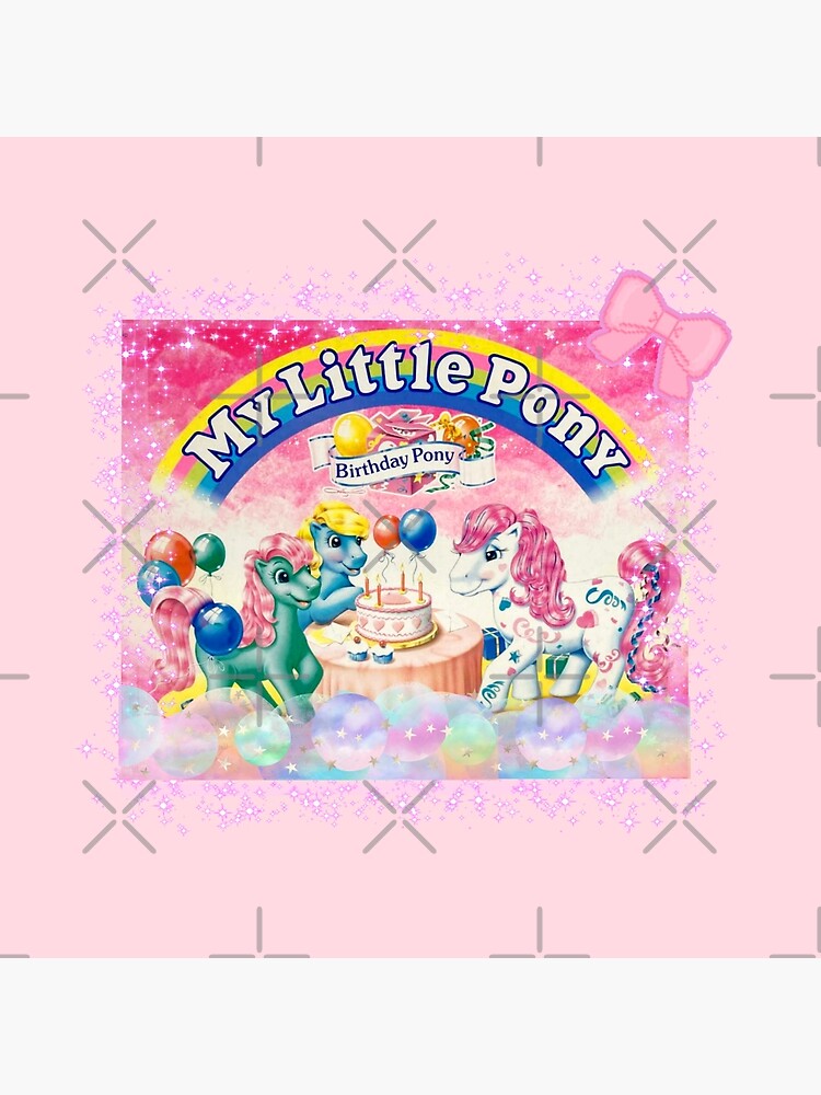 "80s aesthetic g1 mlp birthday pony party " Poster for Sale by ...