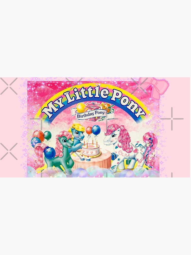 "80s aesthetic g1 mlp birthday pony party " Mouse Pad for Sale by ...