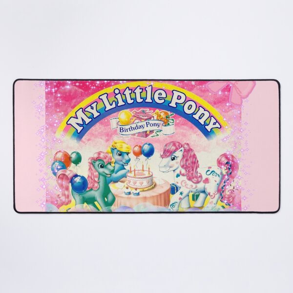 "80s aesthetic g1 mlp birthday pony party " Mouse Pad for Sale by ...
