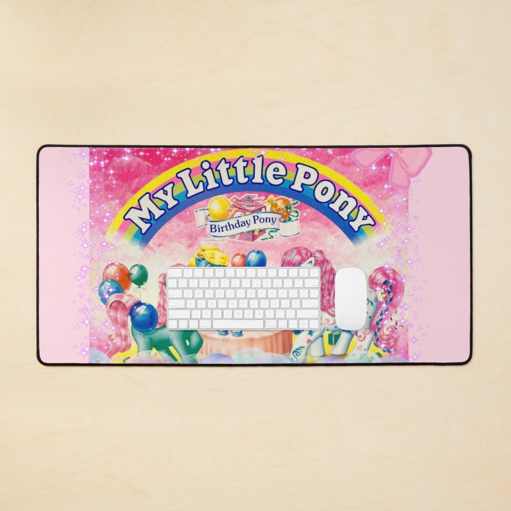 "80s aesthetic g1 mlp birthday pony party " Mouse Pad for Sale by ...