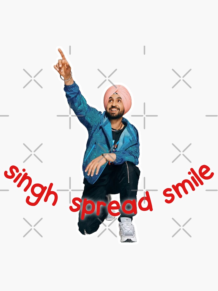 "Diljit Dosanjh- Born To Shine" Sticker for Sale by singhsprdsmile ...