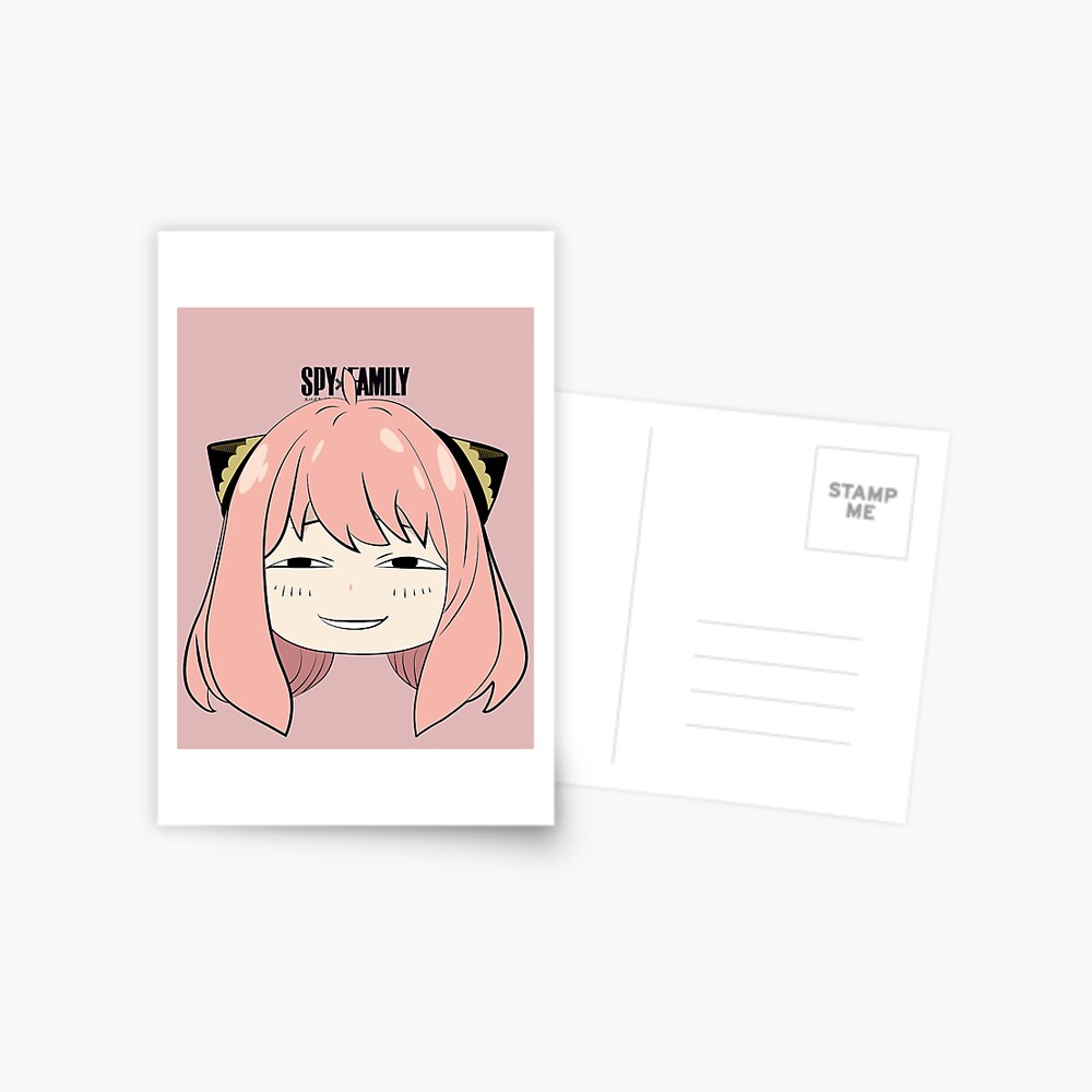 "Anya Forger Spy x Family Heh Smug Face" Postcard for Sale by trentnin ...
