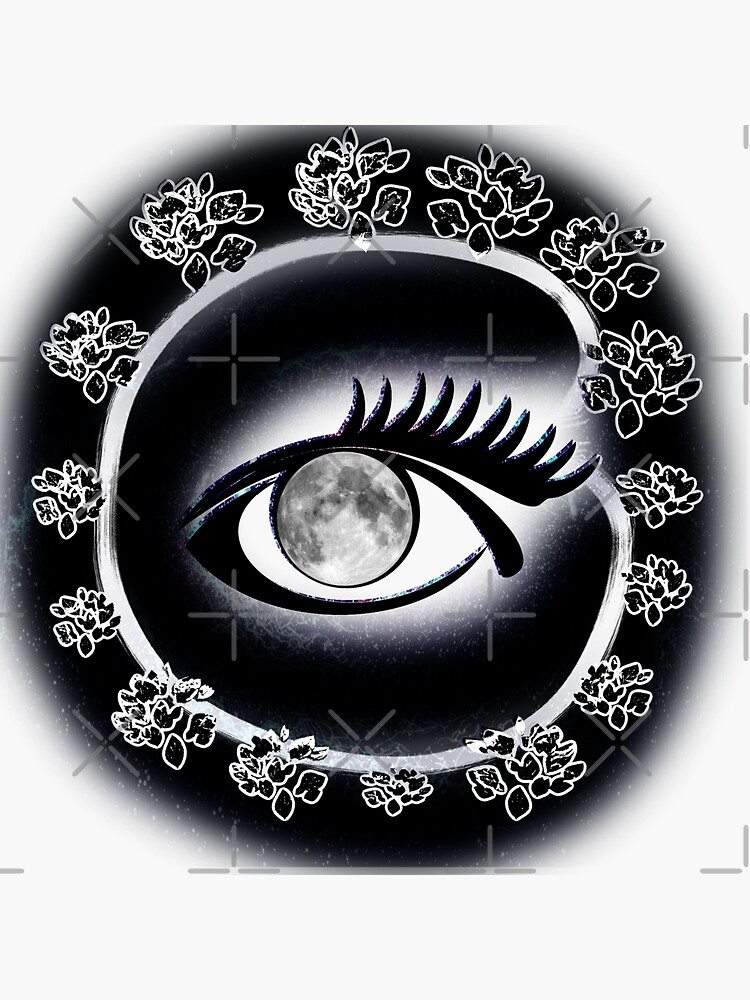 "Moon Eye" Sticker for Sale by M3PicsStudio | Redbubble