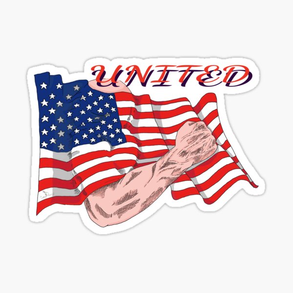 "Freedom United" Sticker for Sale by cameoivory | Redbubble