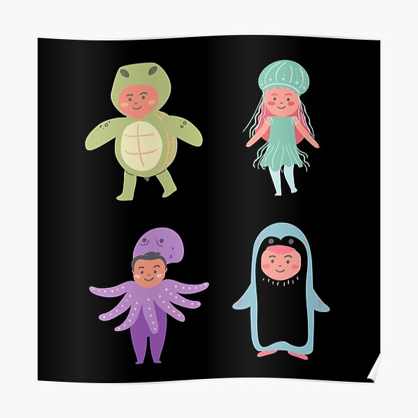 "animals custom sticker pack" Poster for Sale by stickers-packs | Redbubble